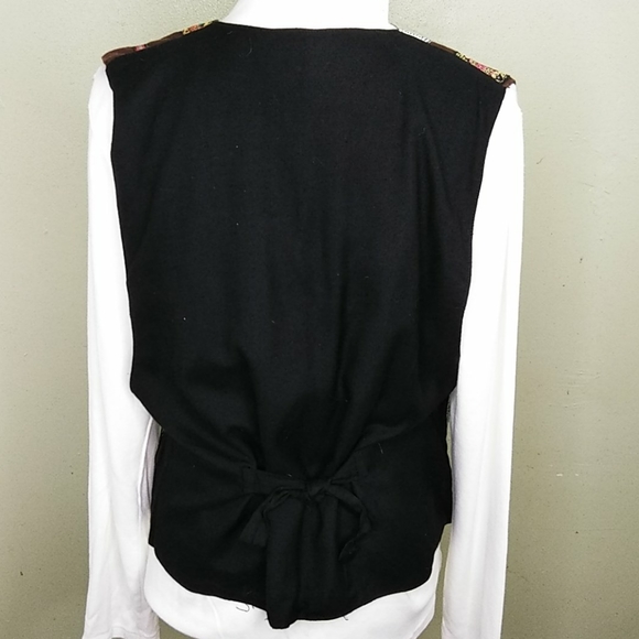 Vintage | Tops | Vintage Ethnic Design Ribbon Embellished Vest M | Poshmark